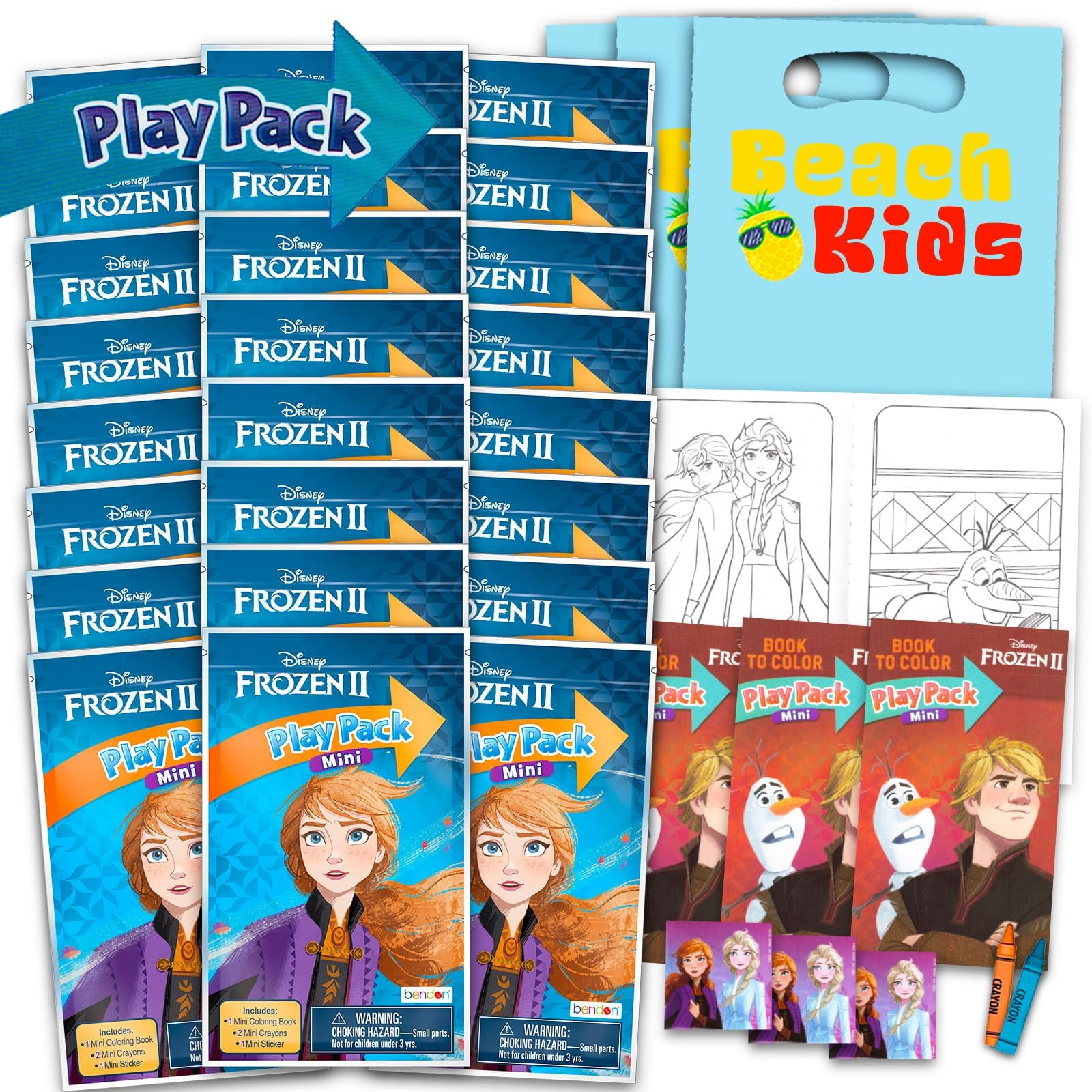 Disney Frozen Mini Party Favors Set BSL1 for Kids, Girls - Bundle with ...