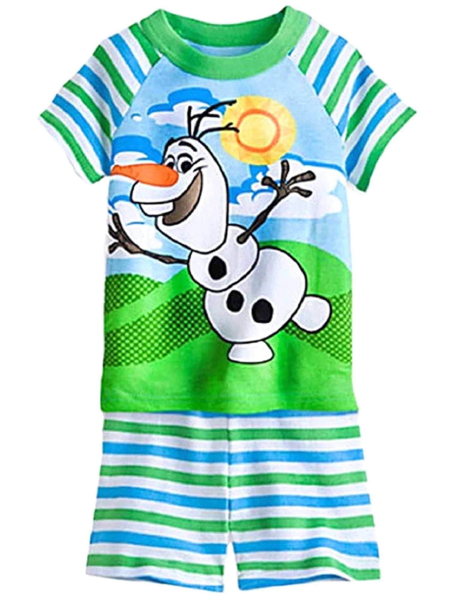 Disney Frozen Olaf Big Boys 2 Piece Pajama Set - Walmart.com