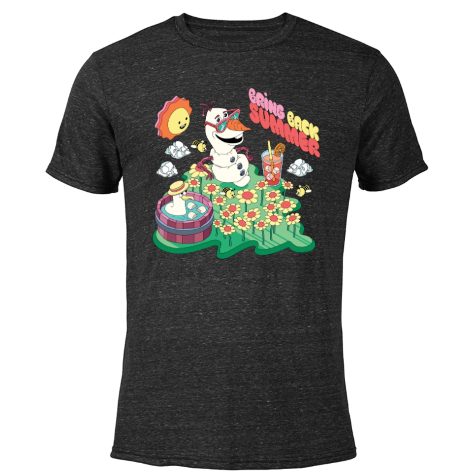 Disney Frozen Olaf Bring Back Summer - Short Sleeve Blended T-Shirt for ...
