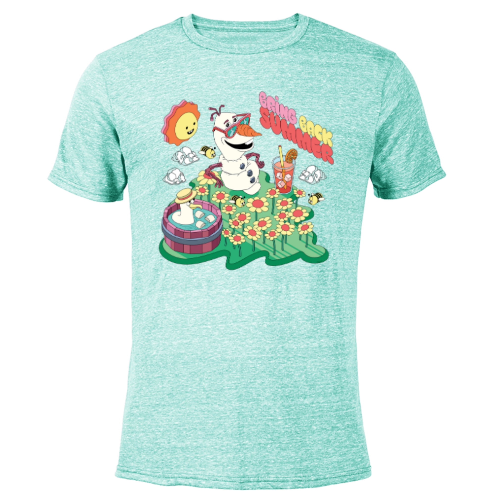 Disney Frozen Olaf Bring Back Summer - Short Sleeve Blended T-Shirt for ...