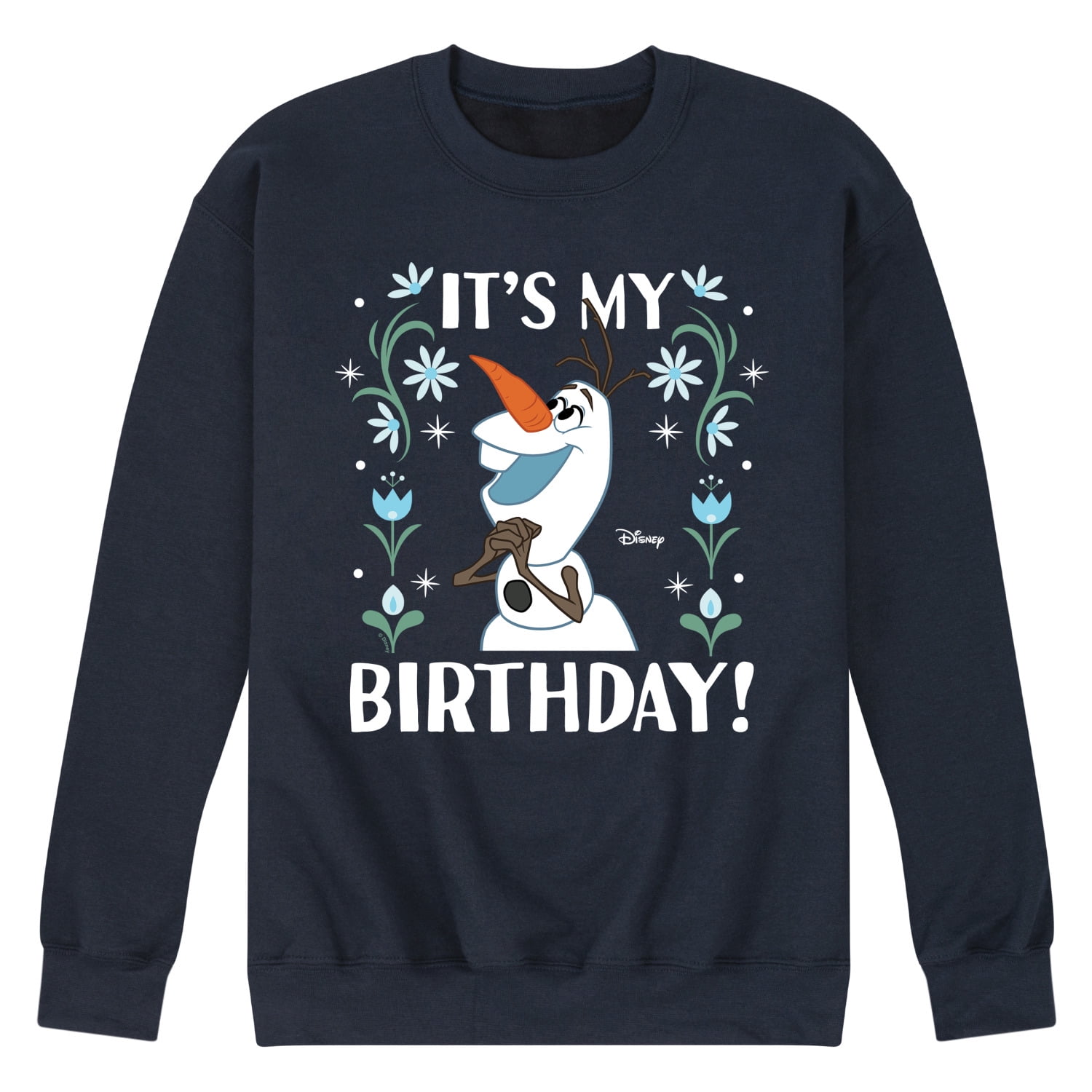 Disney Frozen - Olaf It's My Birthday - Men's Crew Neck Fleece Pullover ...