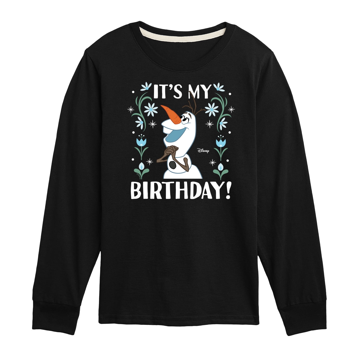 Disney Frozen - Olaf It's My Birthday - Toddler & Youth Long Sleeve ...