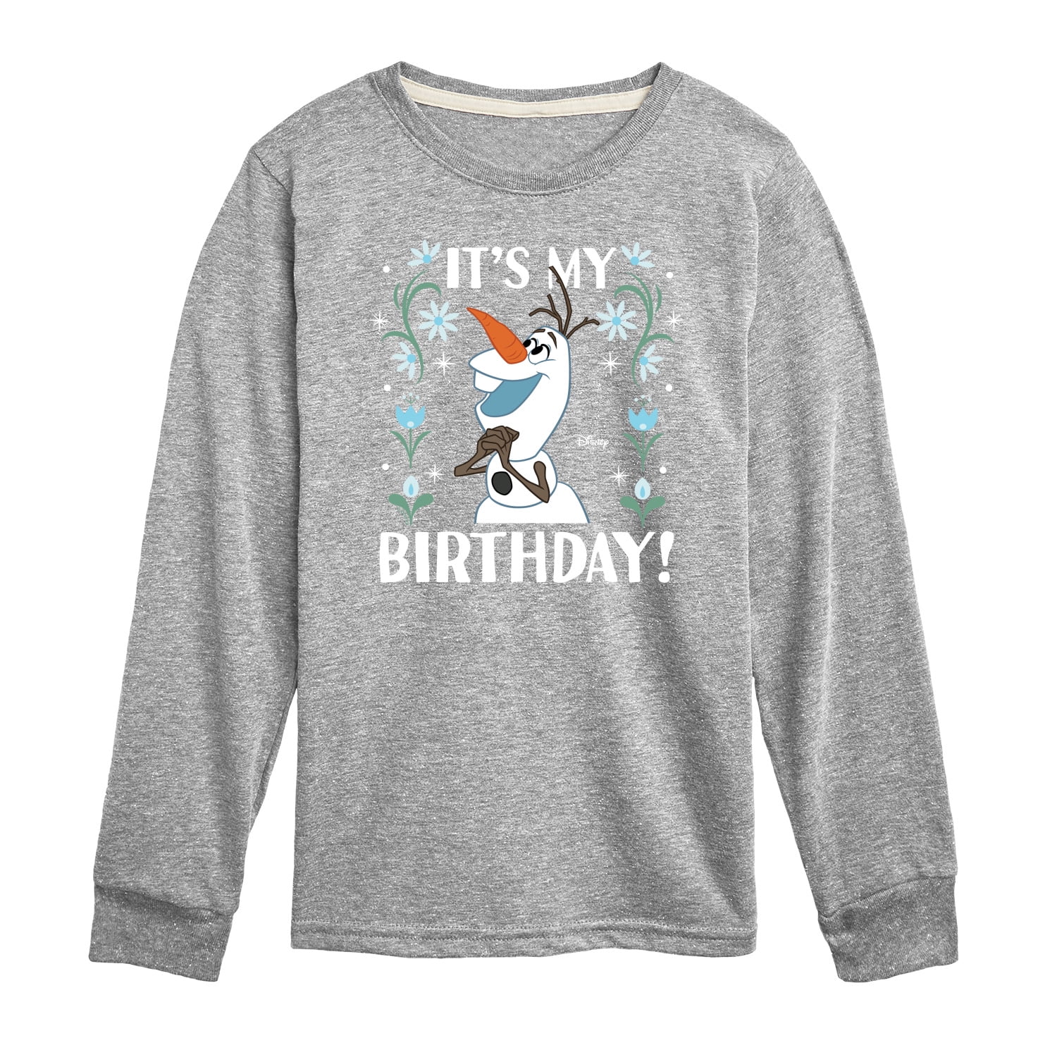 Disney Frozen - Olaf It's My Birthday - Toddler & Youth Long Sleeve ...