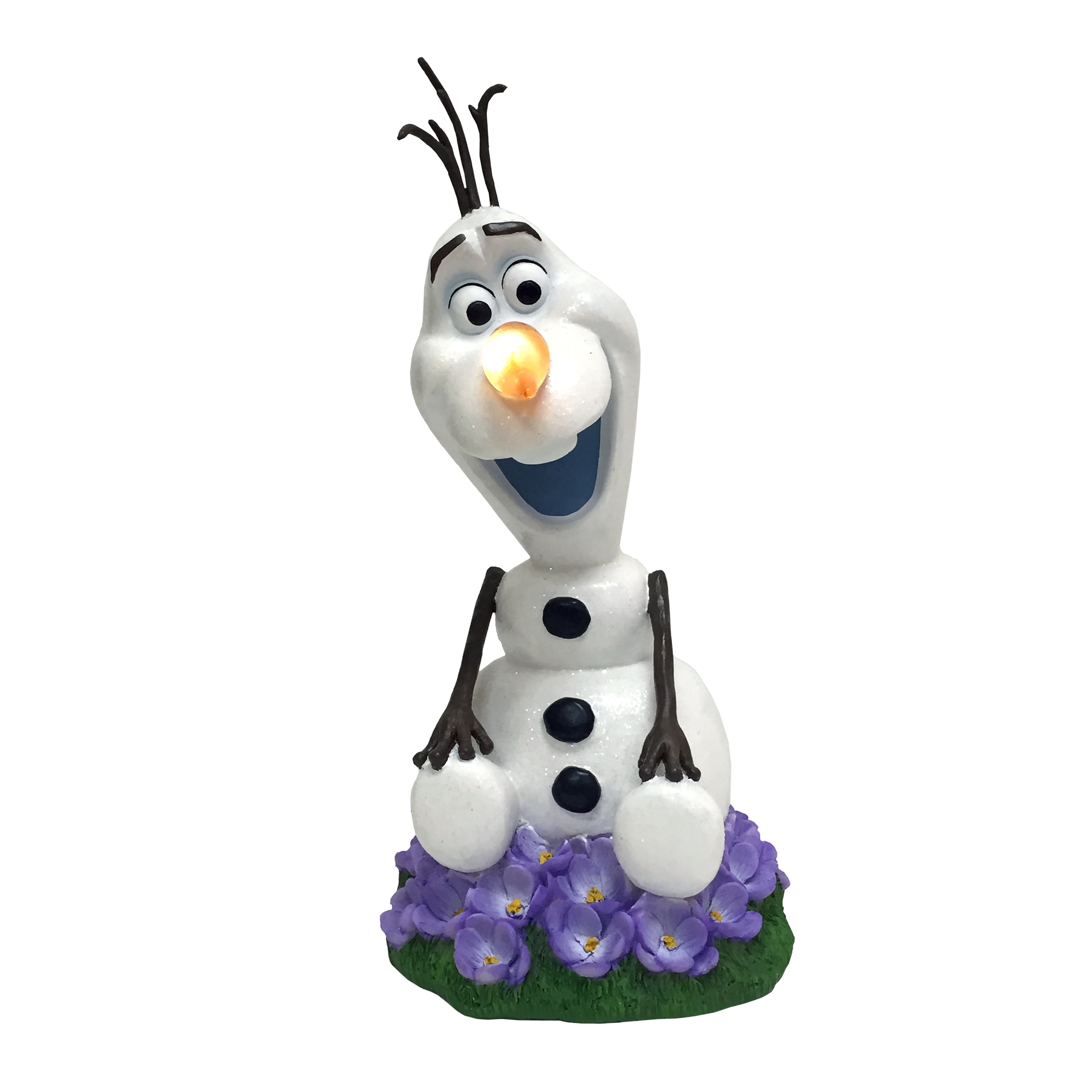 Disney Frozen Olaf Solar Powered Garden Statue: Outdoor Lawn Ornament ...