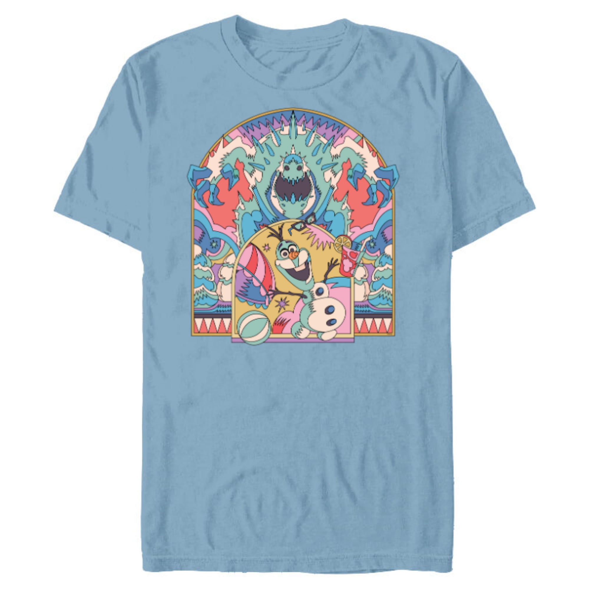 Disney Frozen Olaf and Marshmallow Summer Fun - Short Sleeve Blended T ...