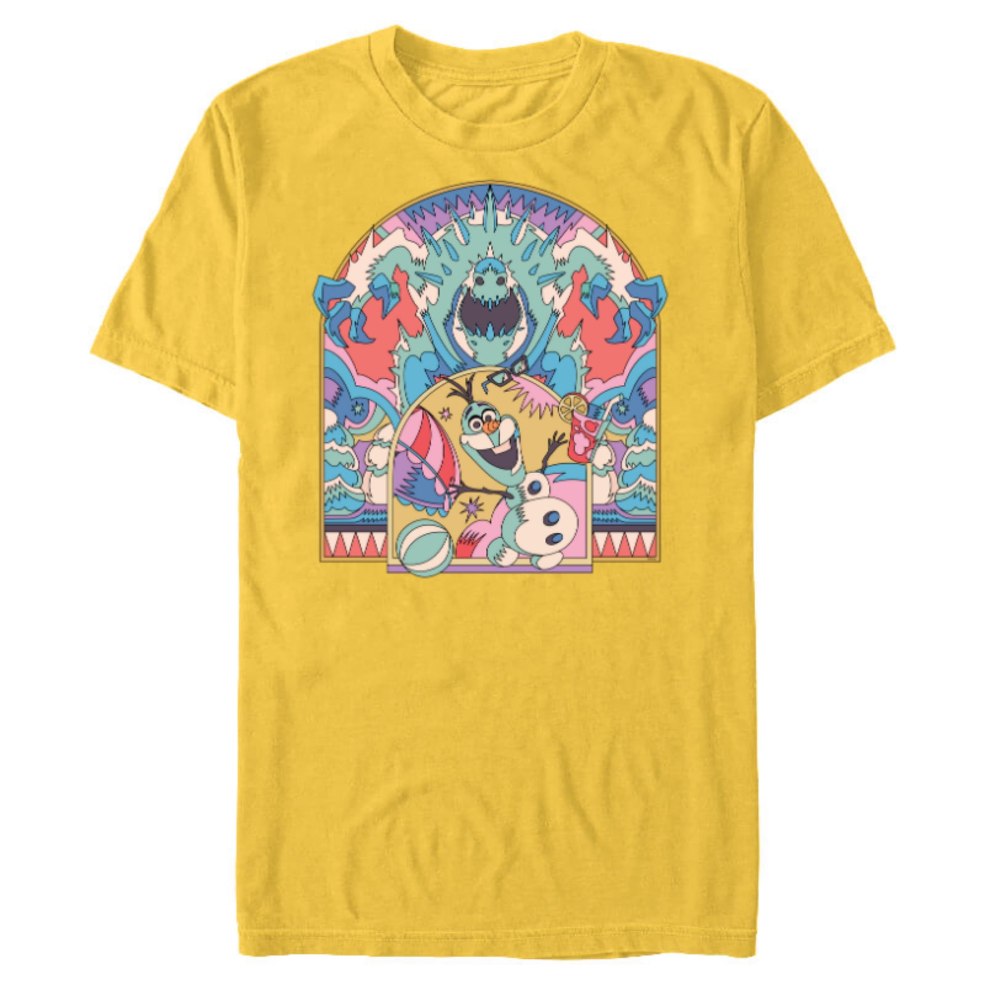Disney Frozen Olaf and Marshmallow Summer Fun - Short Sleeve Blended T ...
