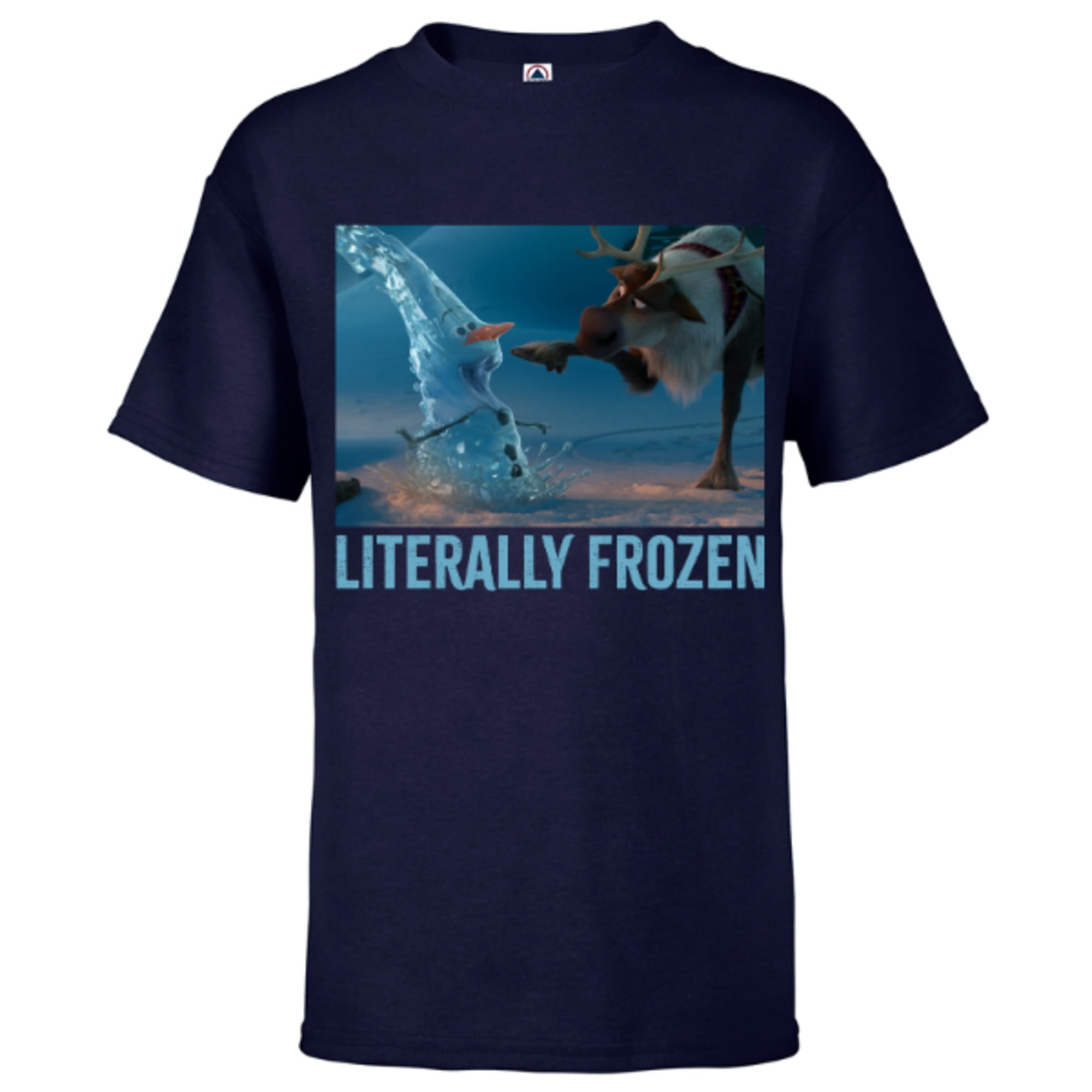 Disney Frozen Olaf and Sven Literally Frozen Meme - Short Sleeve T ...