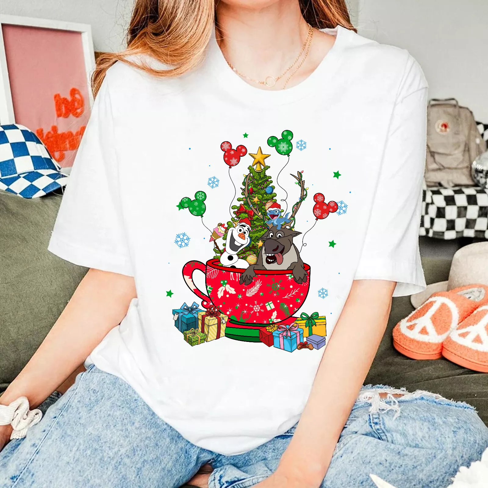 Disney Frozen Olaf and Sven Spinning Cup Teacup Unisex Adult Shirt ...