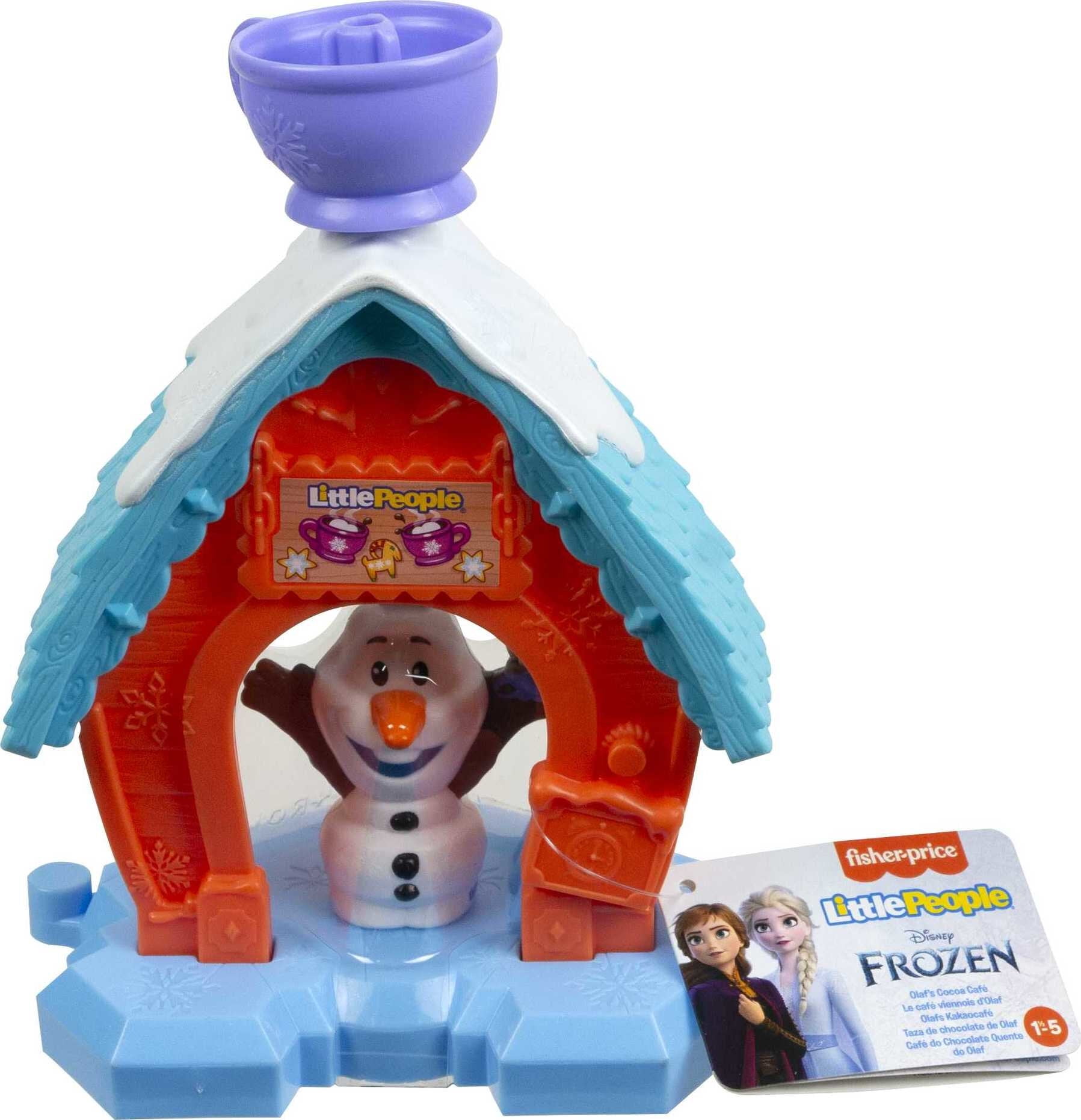 Disney Frozen Olaf's Cocoa Cafe - Little People Character Toys Playset ...