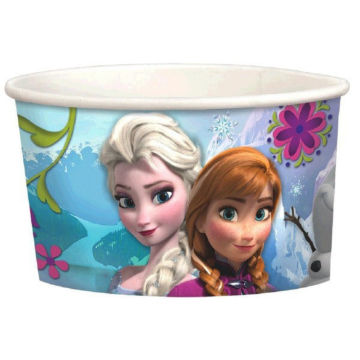Disney Frozen Party Treat Cups 9.5oz Ice Cream Dessert 8 Ct Anna Elsa ...