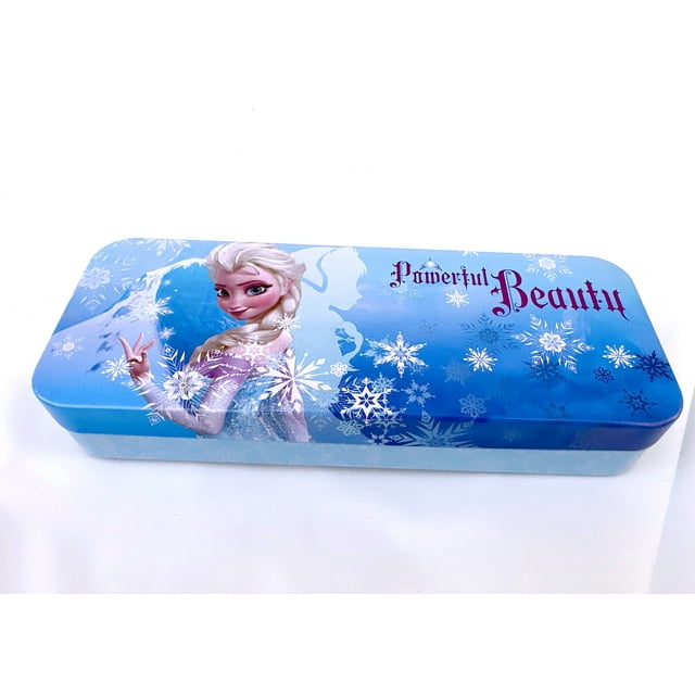 Disney Frozen Pencil Box - Powerful Beauty Princess Elsa Tin Pencil Box ...