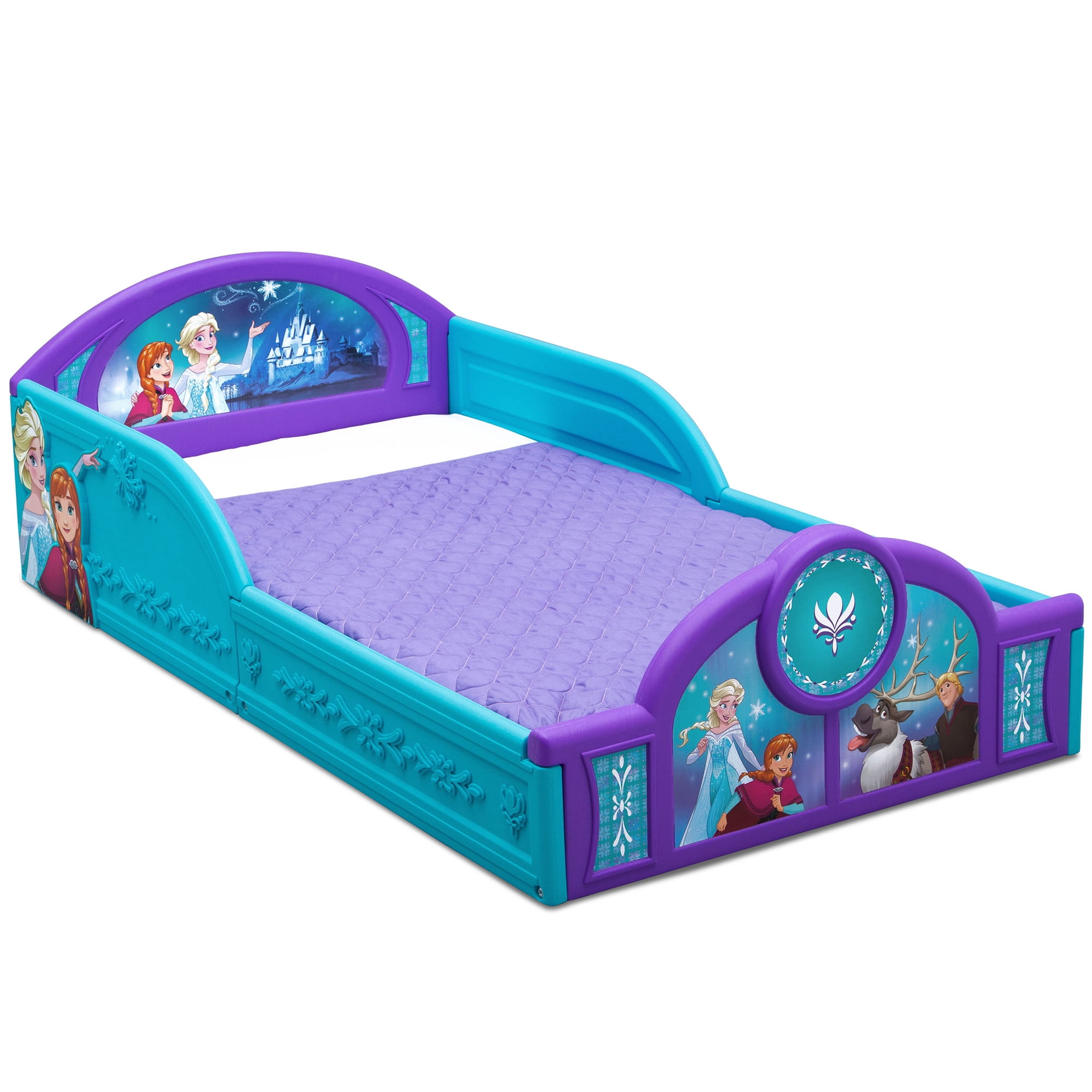 Disney Frozen Plastic Sleep and Play Toddler Bed by Delta Children ...