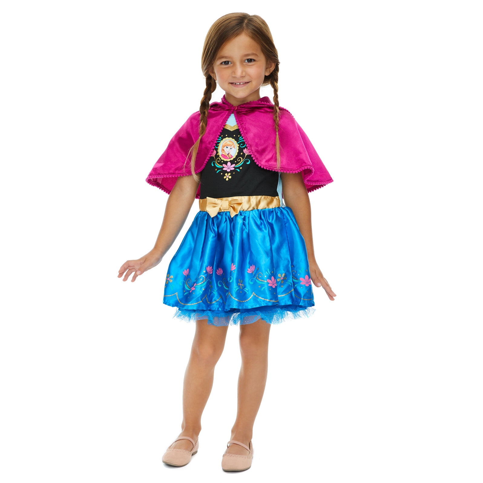 Disney Frozen Princess Anna Big Girls Faux- Fur Dress Infant to Big Kid ...