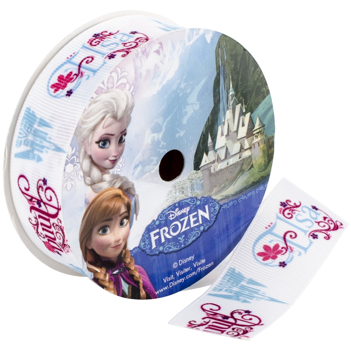 Disney Frozen Ribbon 1 Inch X 3yd-Names - Walmart.com