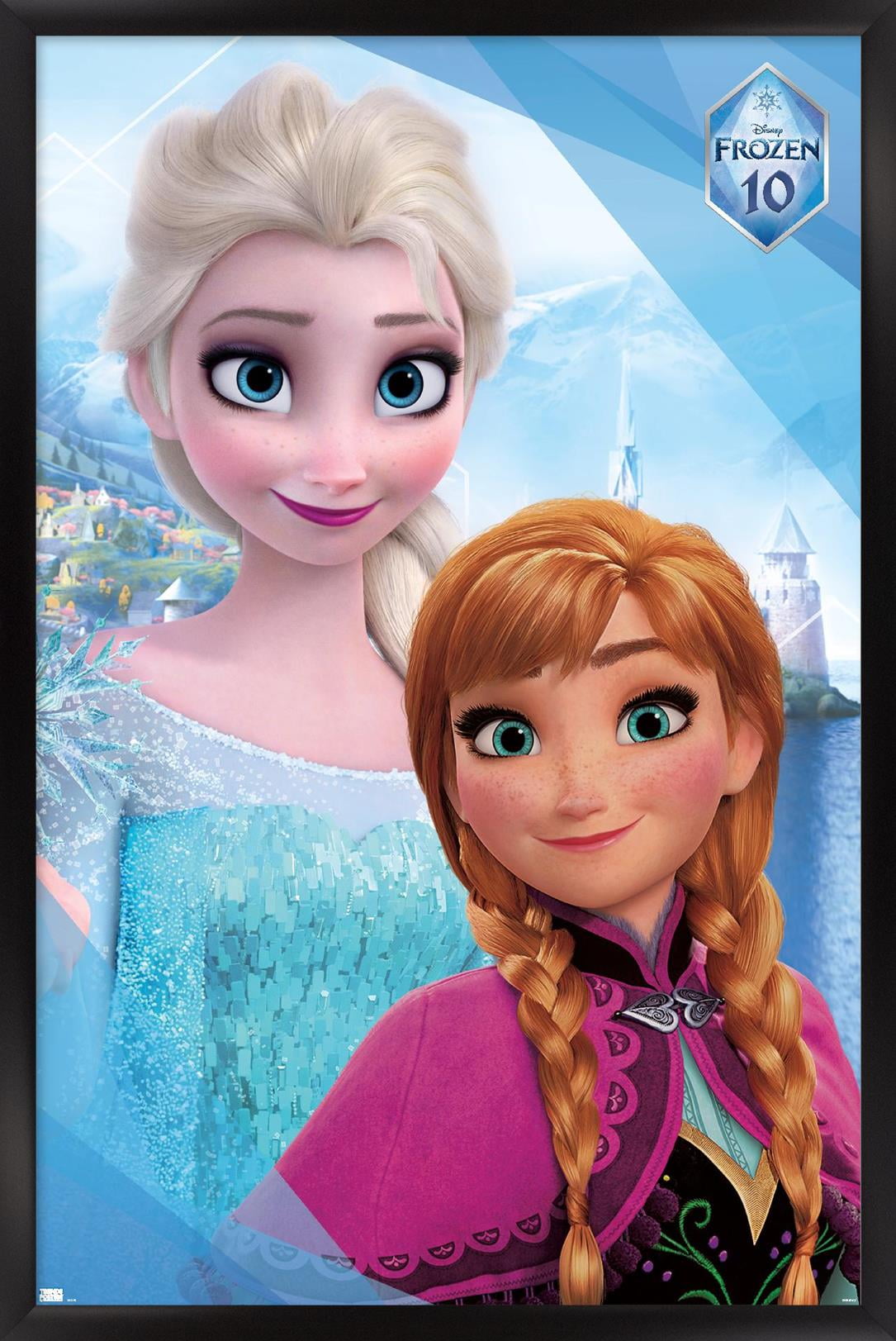 Disney Frozen - Sisters 10th Anniversary Wall Poster, 22.375" x 34 ...