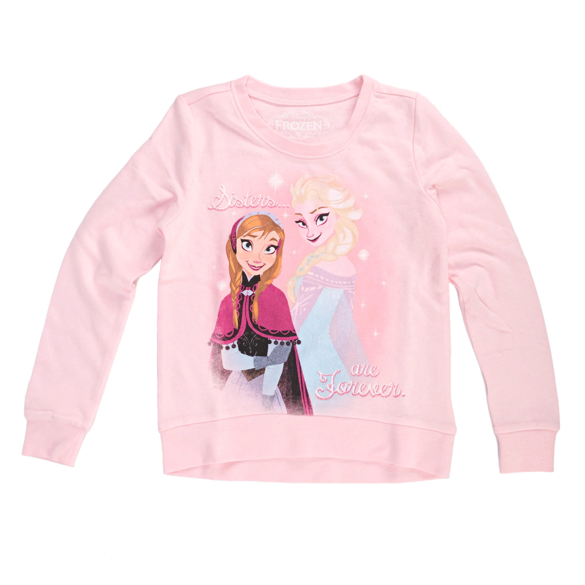 Disney Frozen Sisters Are Forever Girls Lightweight Pullover Sweatshirt ...