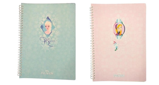Disney Frozen Spiral Notebook Elsa and Anna Full Size Notebook 10" x 7 ...