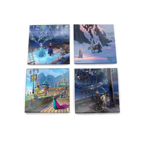 Disney (Frozen) StarFire Prints™ Glass Coaster Set of Four - Walmart.com