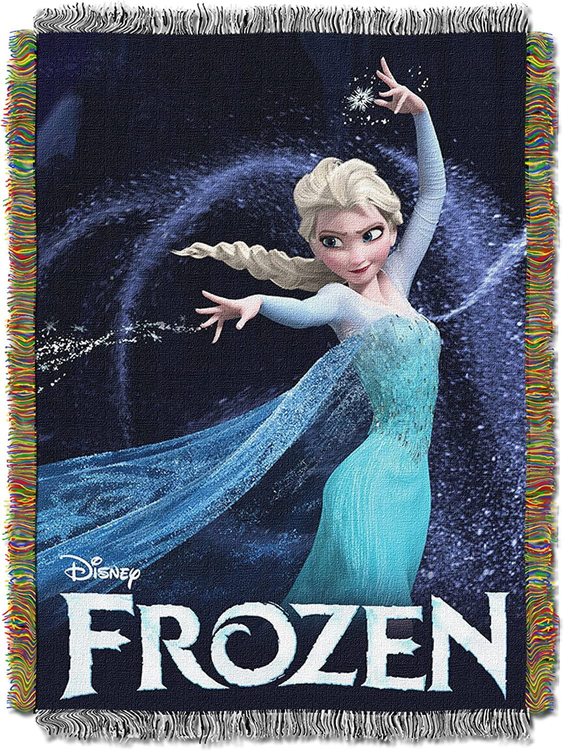 Disney Frozen Tapestry Throw Blanket, 48x60, Multicolor, Polyester ...