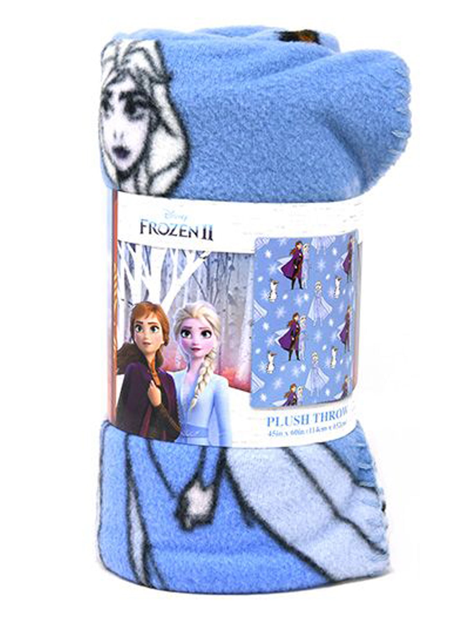 "Disney Kids Fleece Princess Toddler Character Throw Blanket Anna Elsa ...