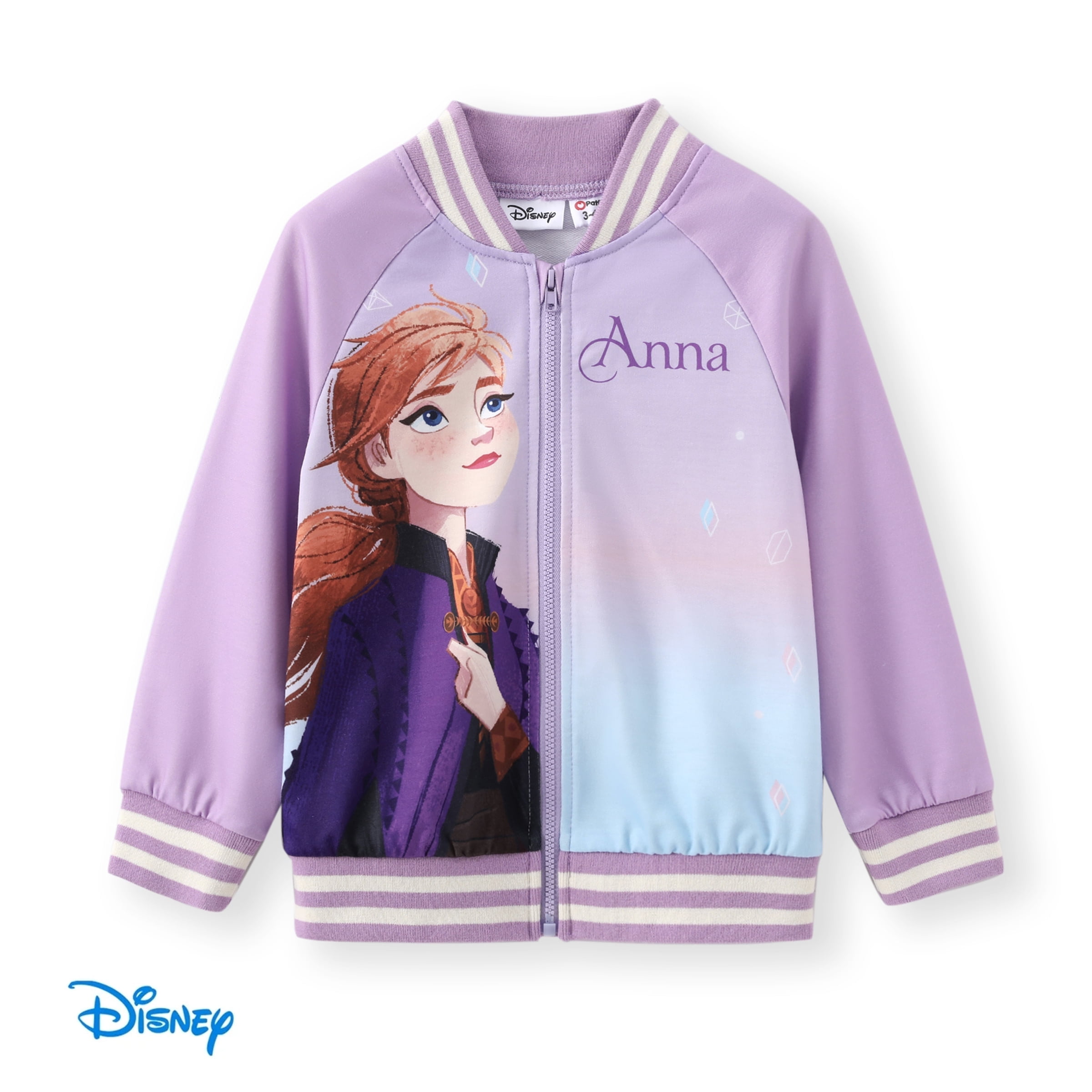 Disney Frozen Toddler Girls Bomber Jackets Anna Graphic Tie Dye ...
