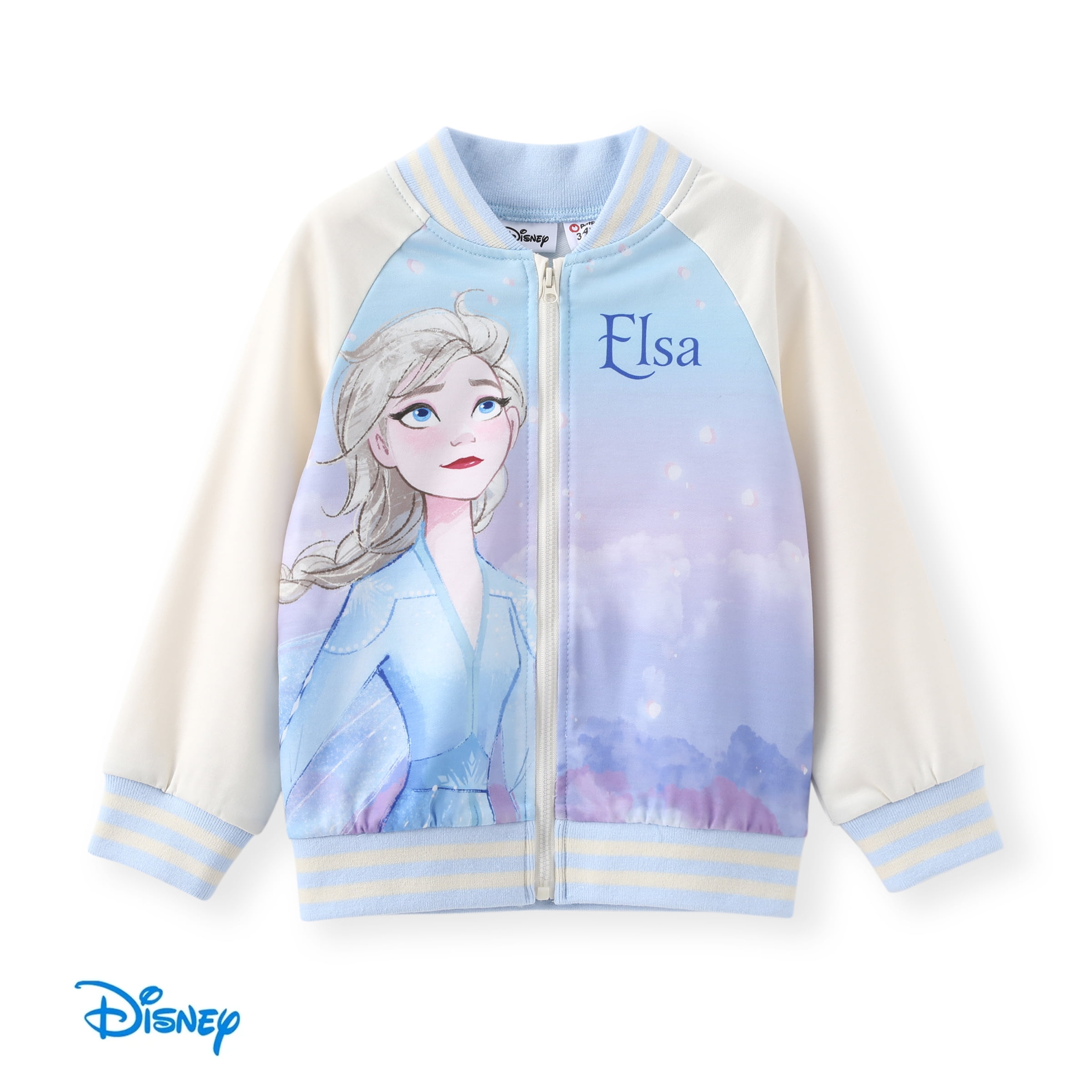 Disney Frozen Toddler Girls Bomber Jackets Elsa Character Graphic Tie ...