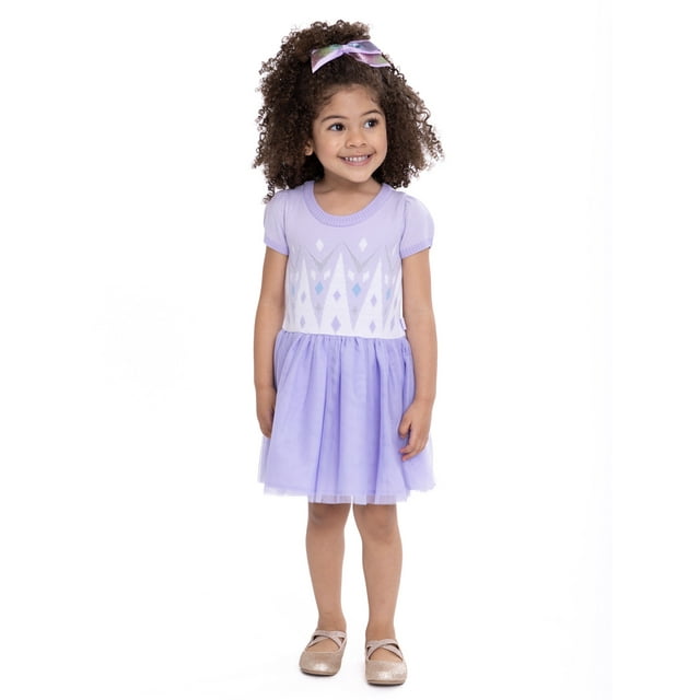 Disney Frozen Toddler Girl Elsa Cosplay Sweater Dress, Sizes 2T-5T ...
