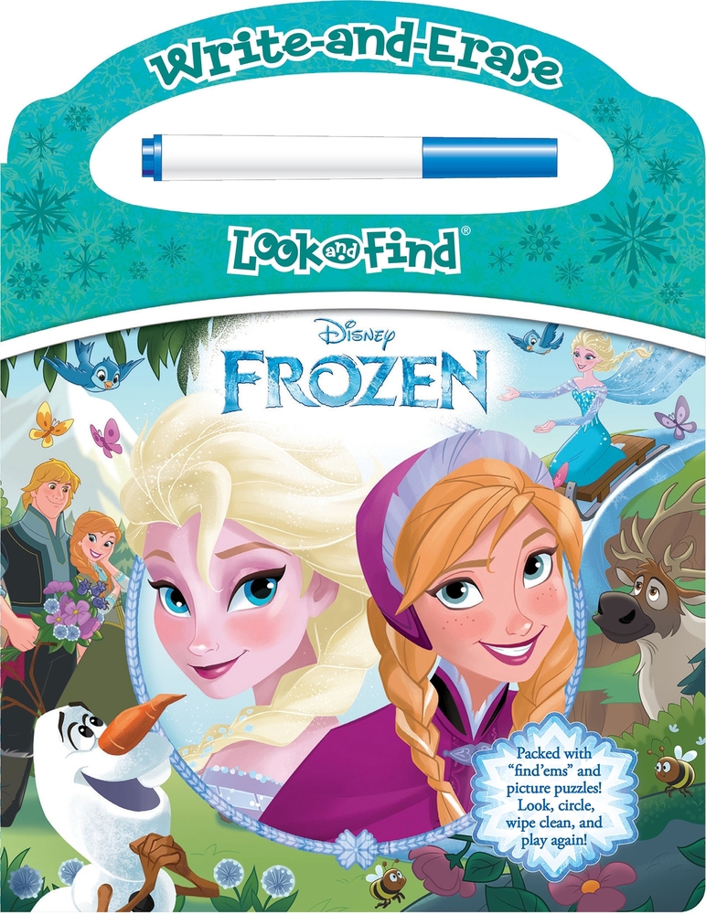 Pre-Owned Disney Frozen: Write-And-Erase Look and Find (Board book ...