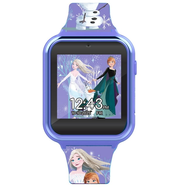 Disney Frozen iTime Kids Interactive Smartwatch in Purple w Silicone ...