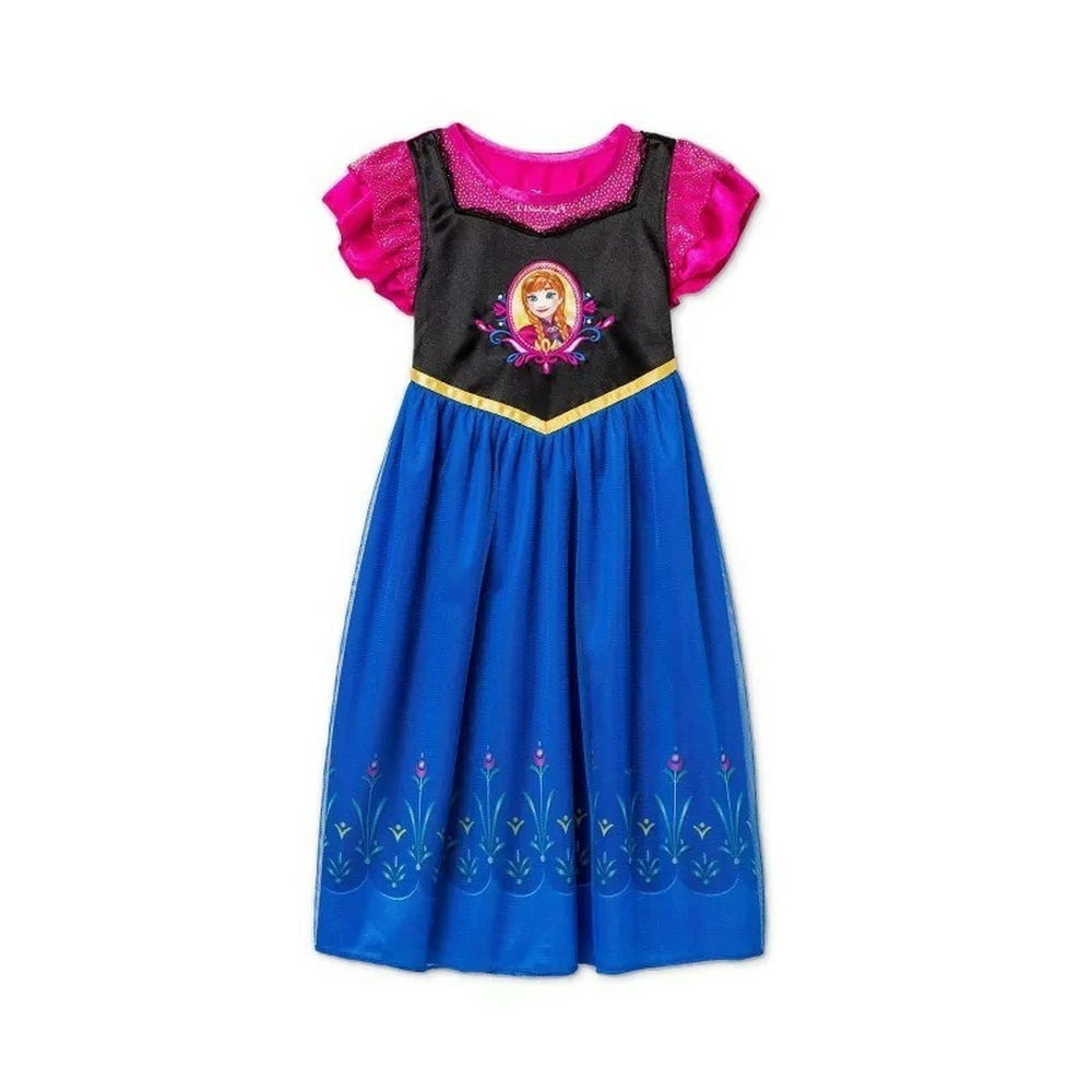Disney Frozen II Anna Princess Nightgown, Fancy Tulle Sleep Dress, Size ...