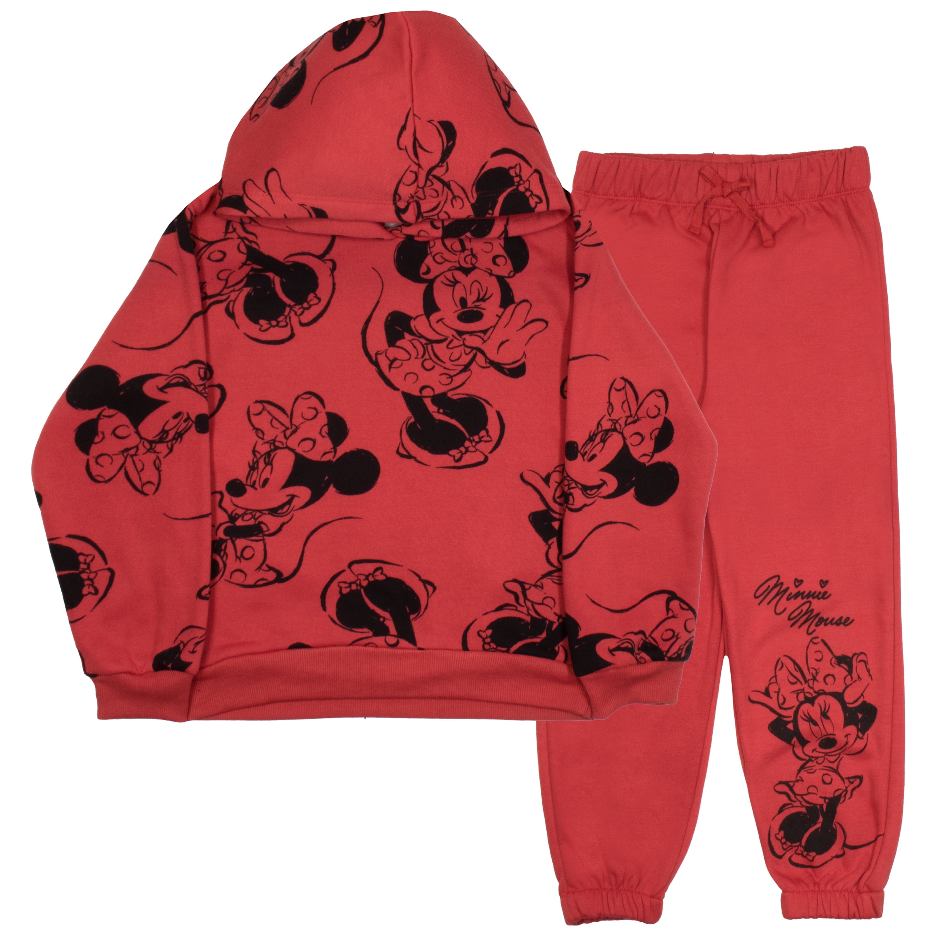 Disney Full Sleeve Hooded Pullover Jogger Pant Minnie Mouse Print ...