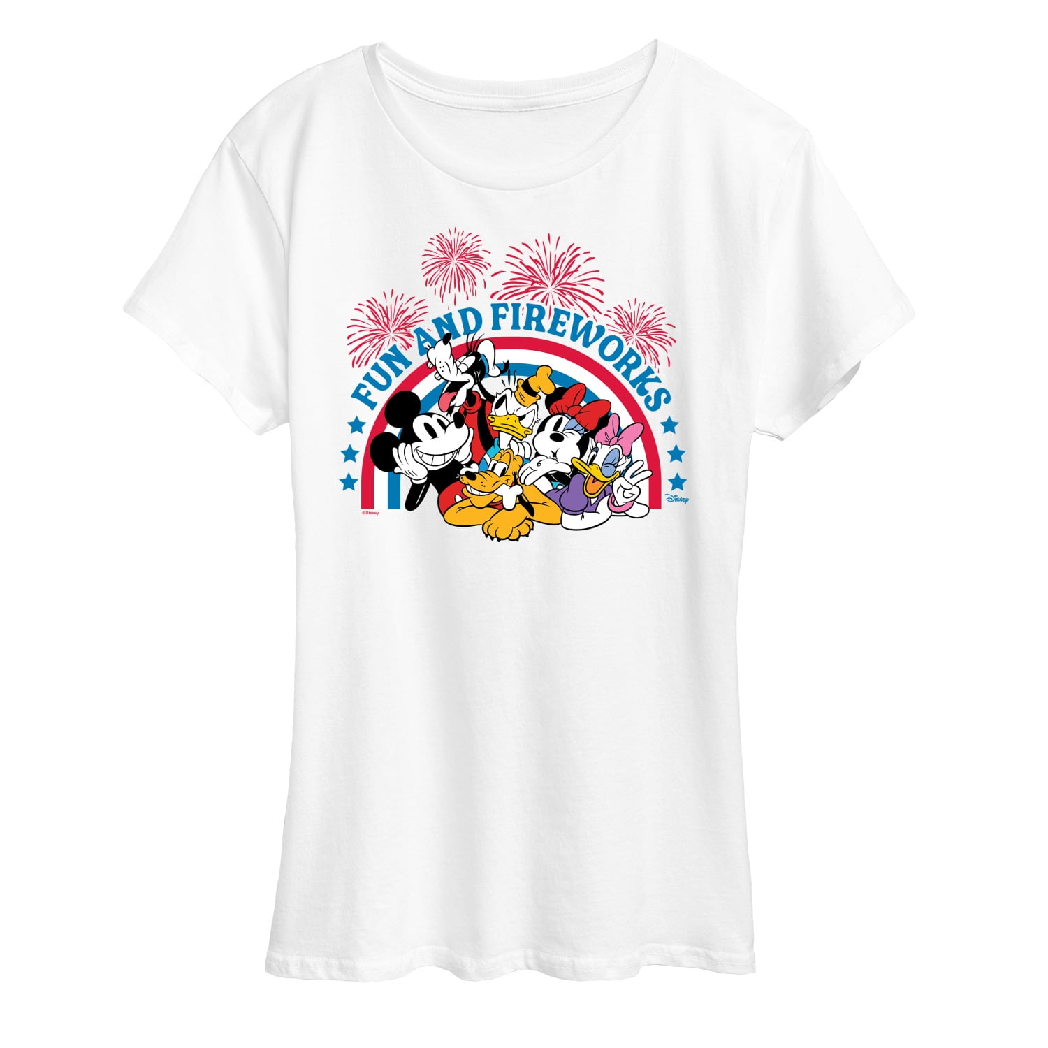 Disney - Fun And Fireworks - Women's Short Sleeve Graphic T-Shirt ...