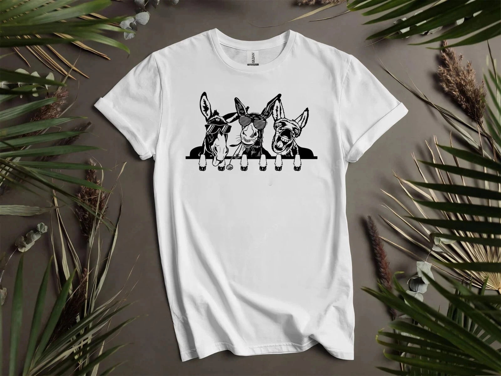 Disney Funny Donkey With Glasses Sketch Eeyore Studio Line Art T-Shirt ...