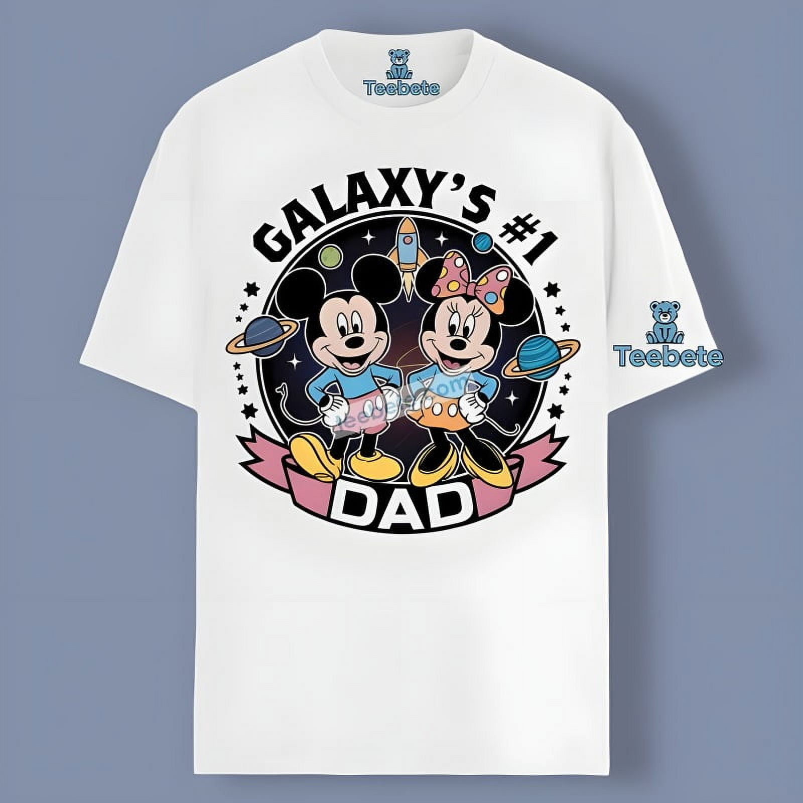 Disney Galaxys Dad Mickey And Minnie Mouse Vintage Shirt - Walmart.com