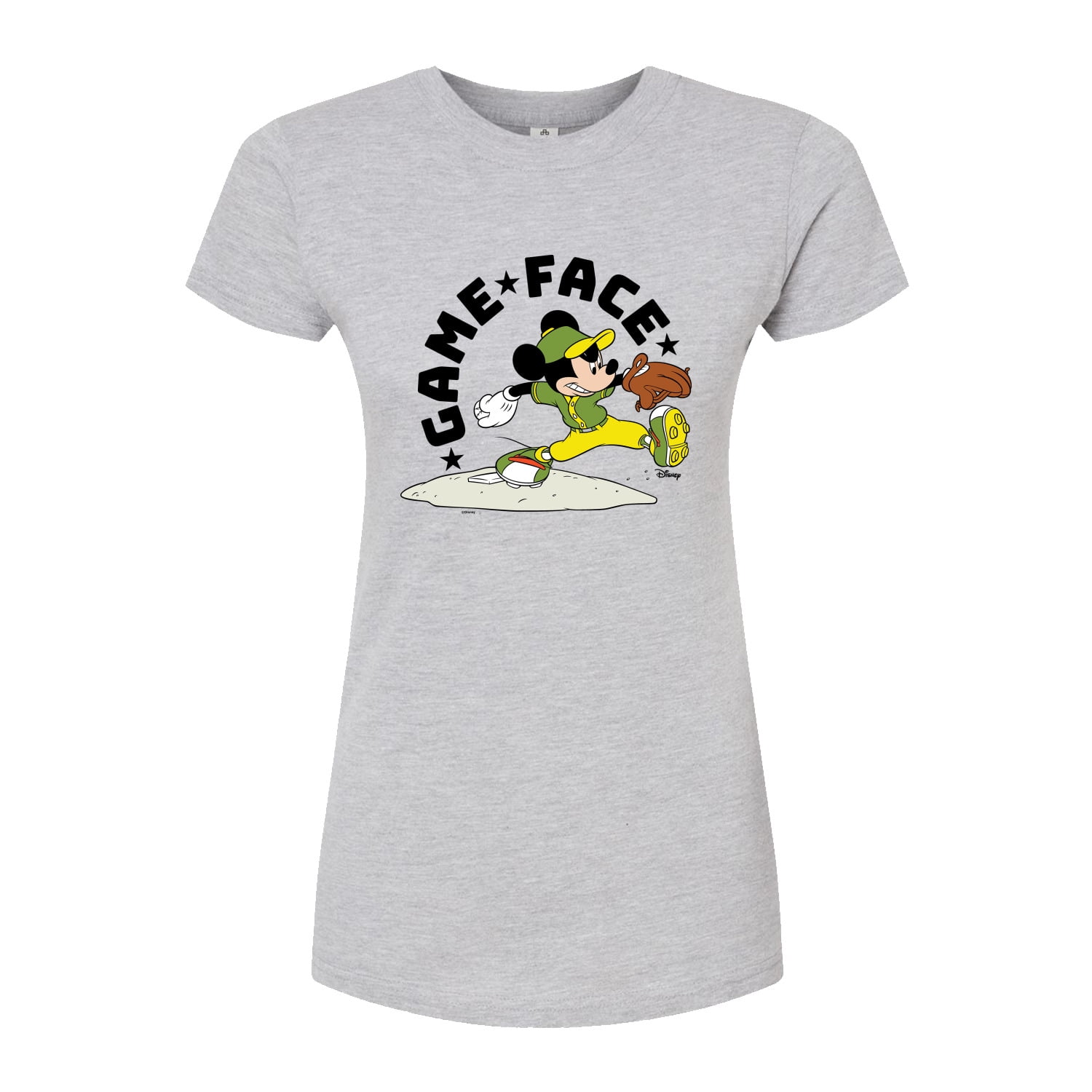 Disney - Game Face Baseball - Juniors Fitted Graphic T-Shirt - Walmart.com