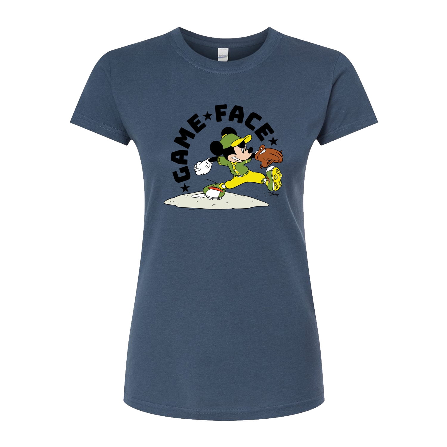 Disney - Game Face Baseball - Juniors Fitted Graphic T-Shirt - Walmart.com