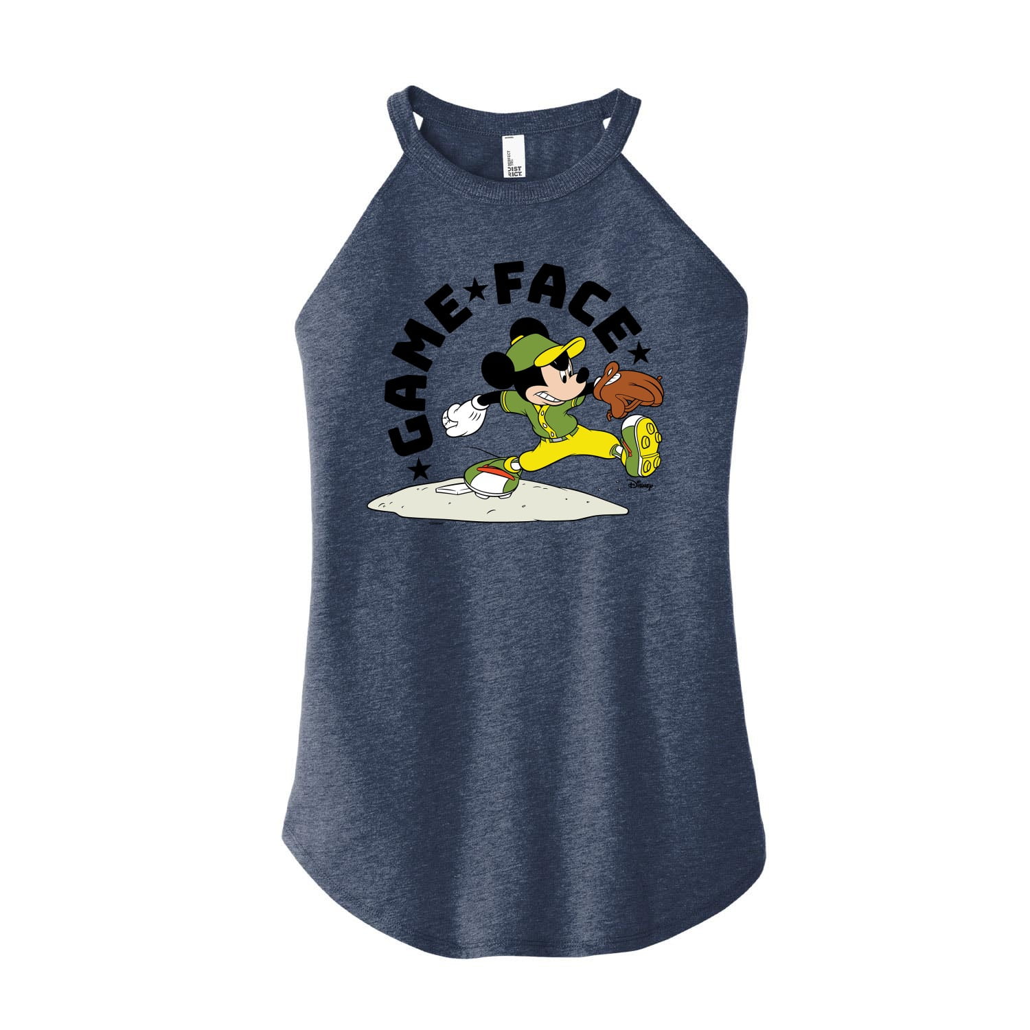 Disney - Game Face Baseball - Juniors High Neck Tank Top - Walmart.com
