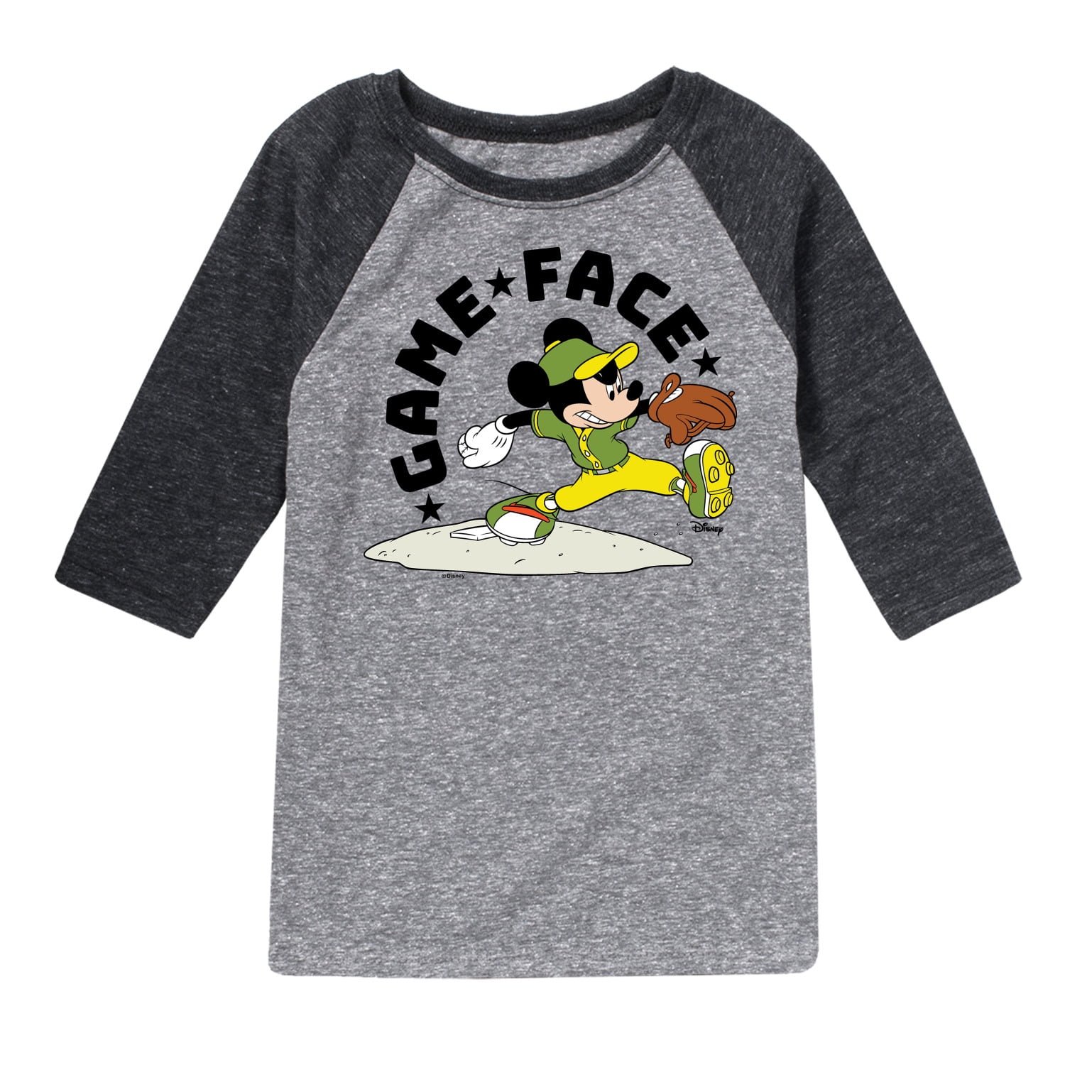 Disney - Game Face Baseball - Toddler & Youth Raglan Graphic T-Shirt ...