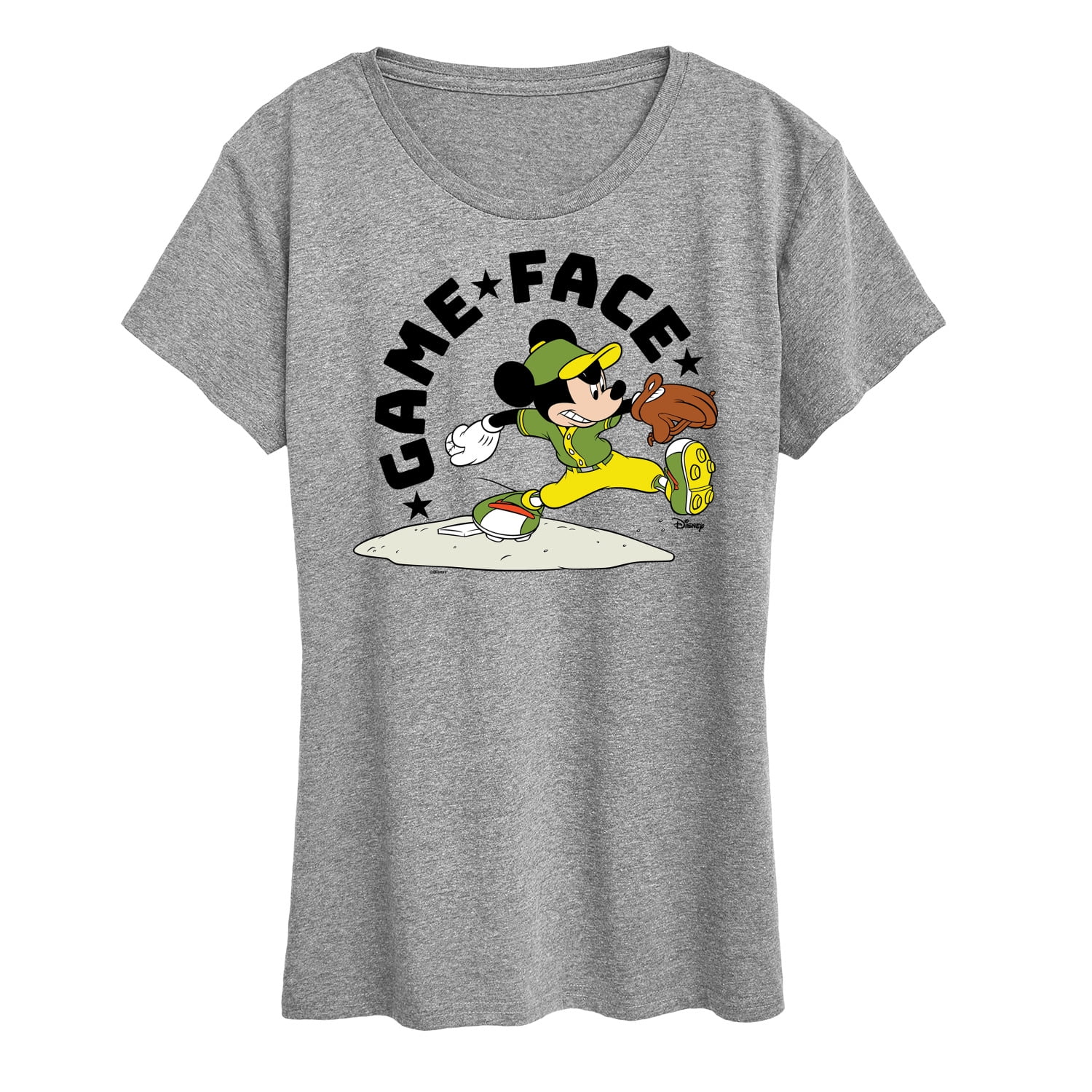 Disney - Game Face Baseball - Women's Short Sleeve Graphic T-Shirt ...