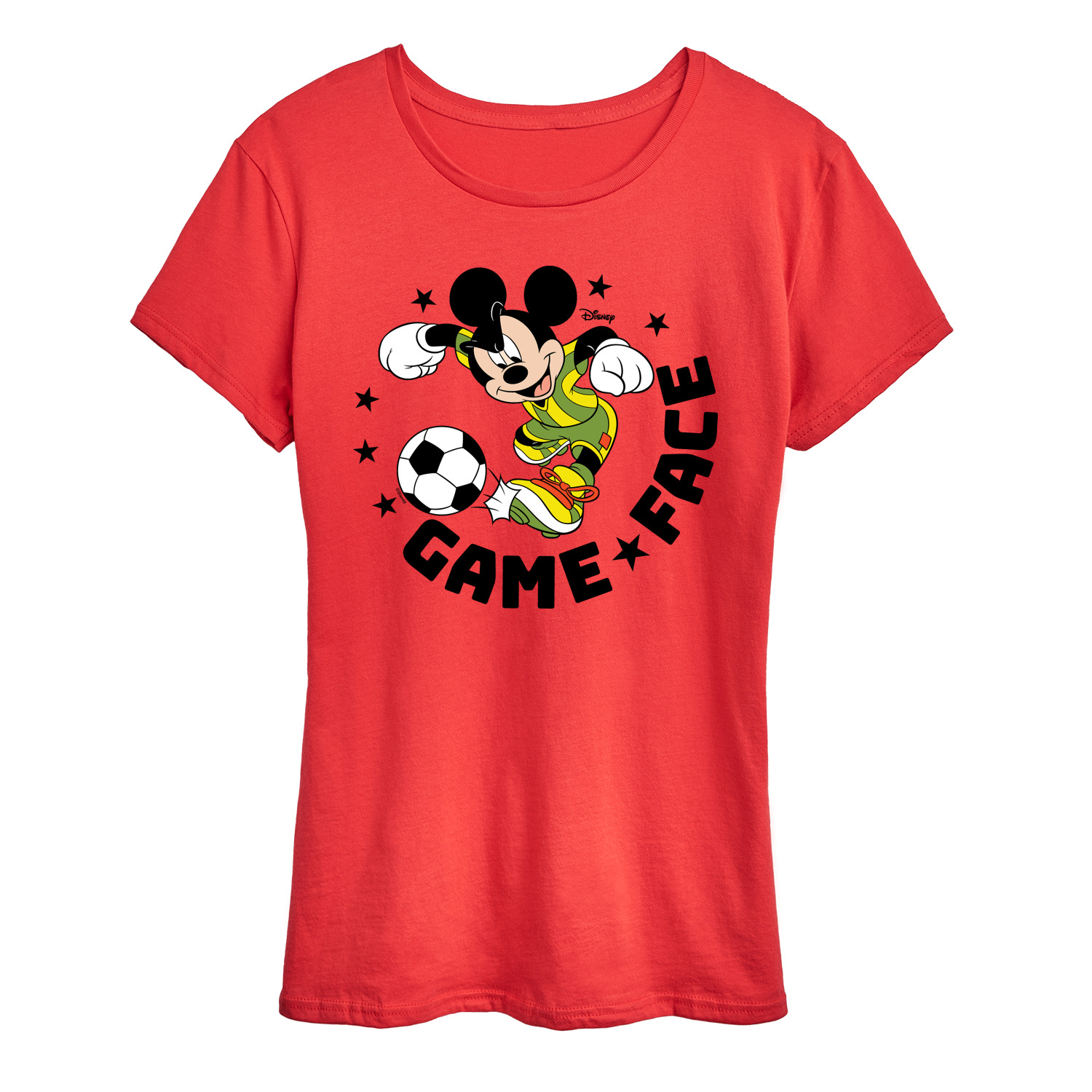 Disney - Game Face Soccer - Women's Short Sleeve Graphic T-Shirt ...