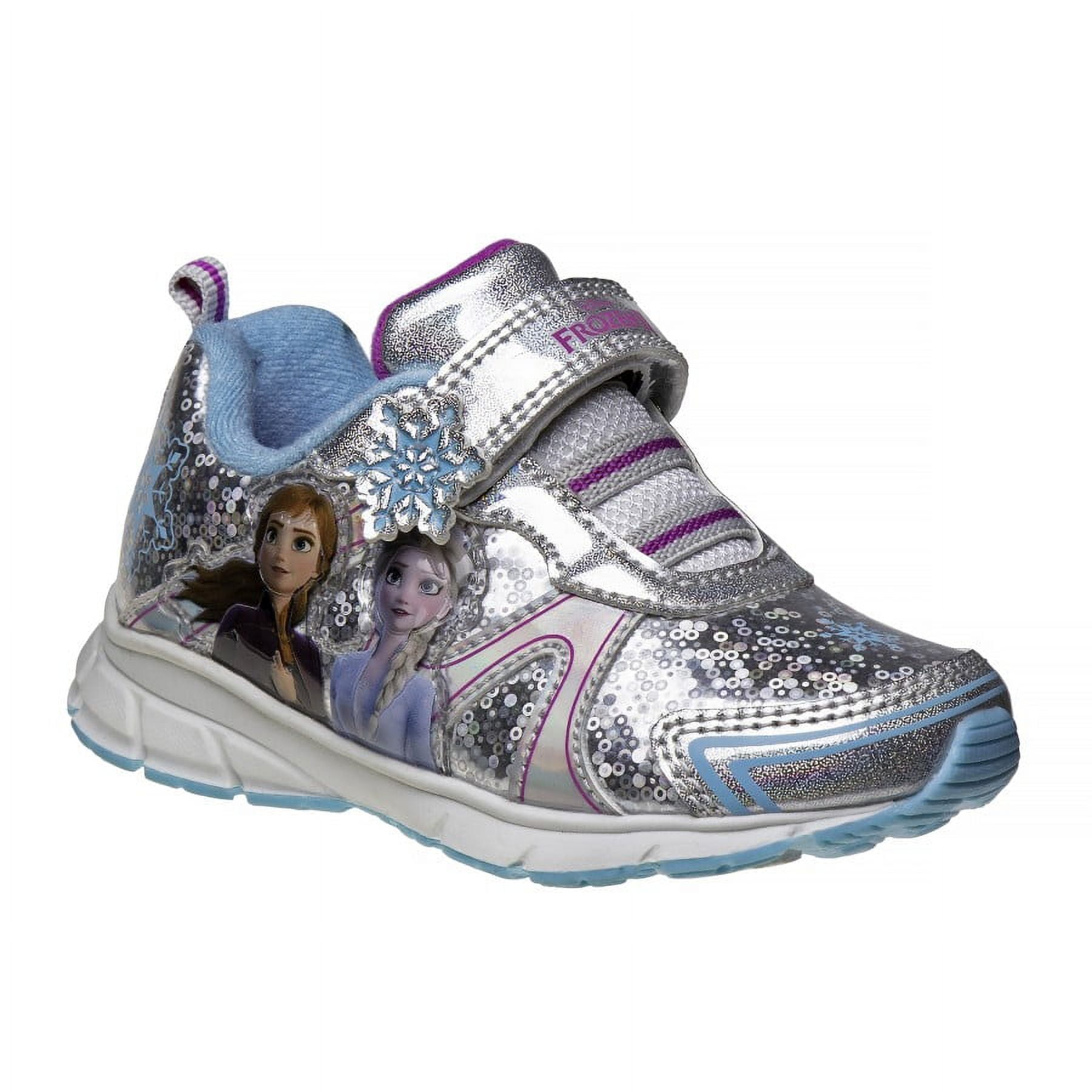 Disney Girl Frozen II Hook & Loop Closure Casual Sneakers - Walmart.com