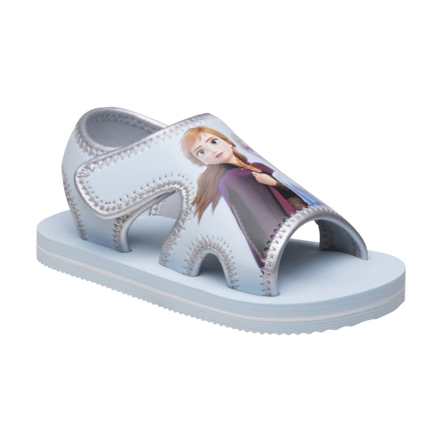 Disney Girl Frozen II both sides Hook and Loop open-toe toddler sandals ...