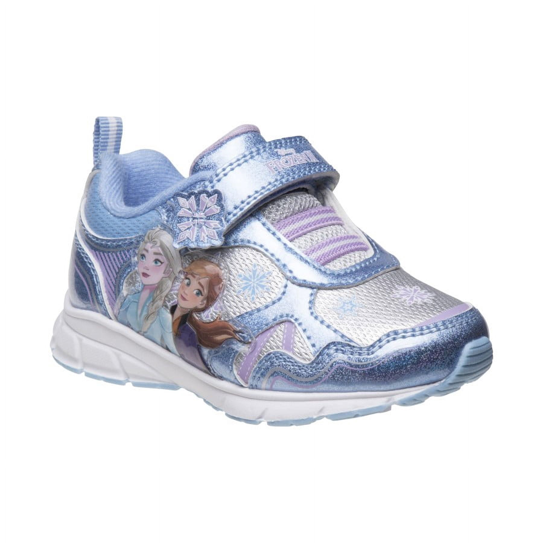 Disney Girl Frozen II Hook and Loop Casual Sneakers - Blue/Purple, Size ...