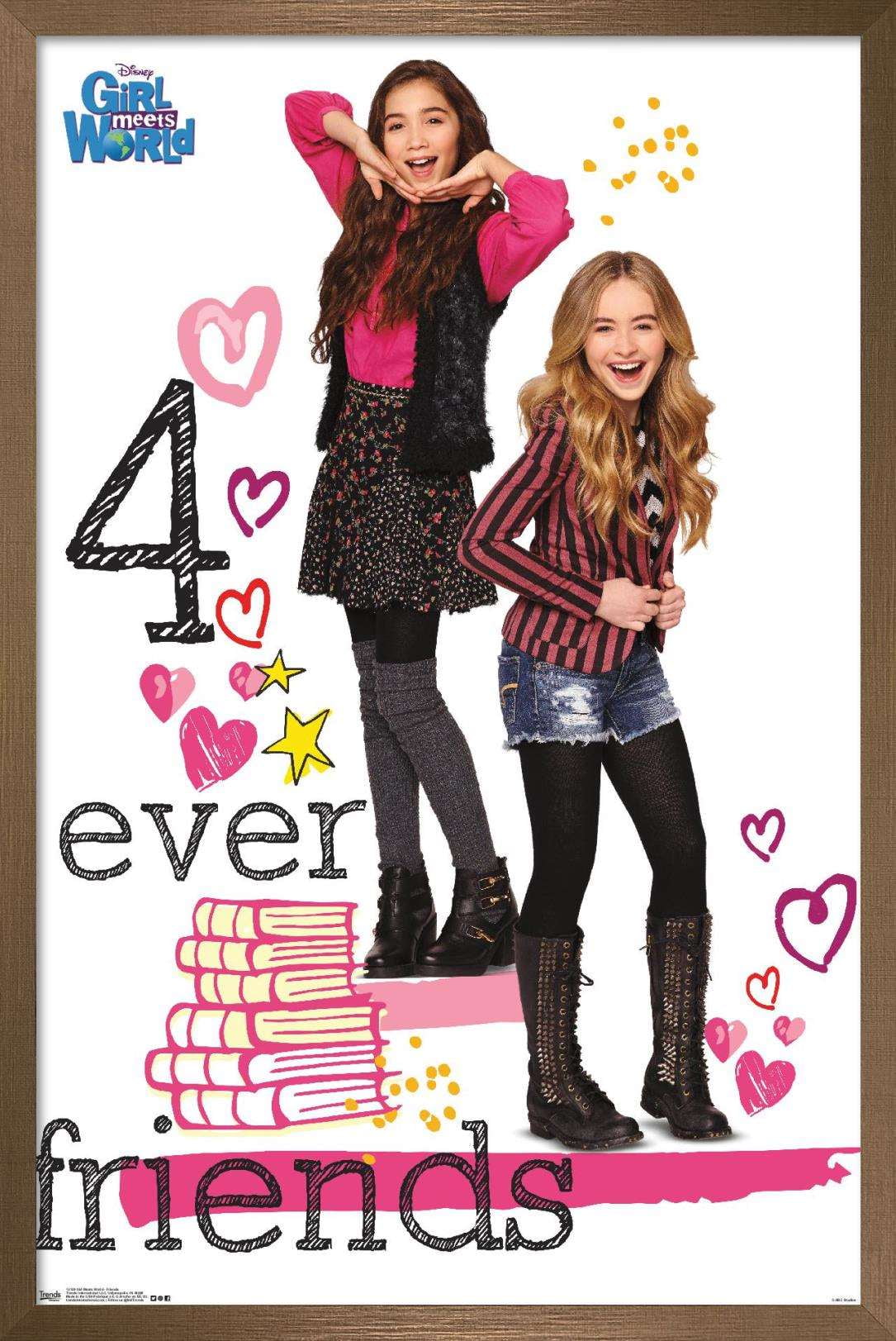 Disney Girl Meets World - Friends Wall Poster, 22.375" x 34", Framed ...