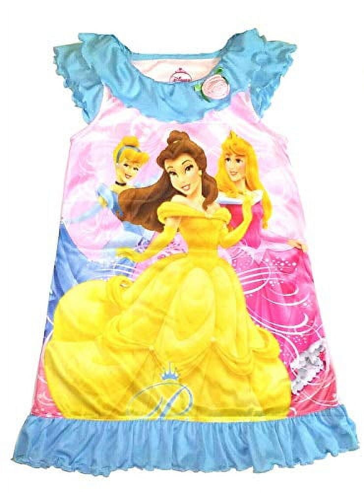 Disney Girl's Princess Pink, Blue Nightgown, Gown, Princesses, Size 4 ...