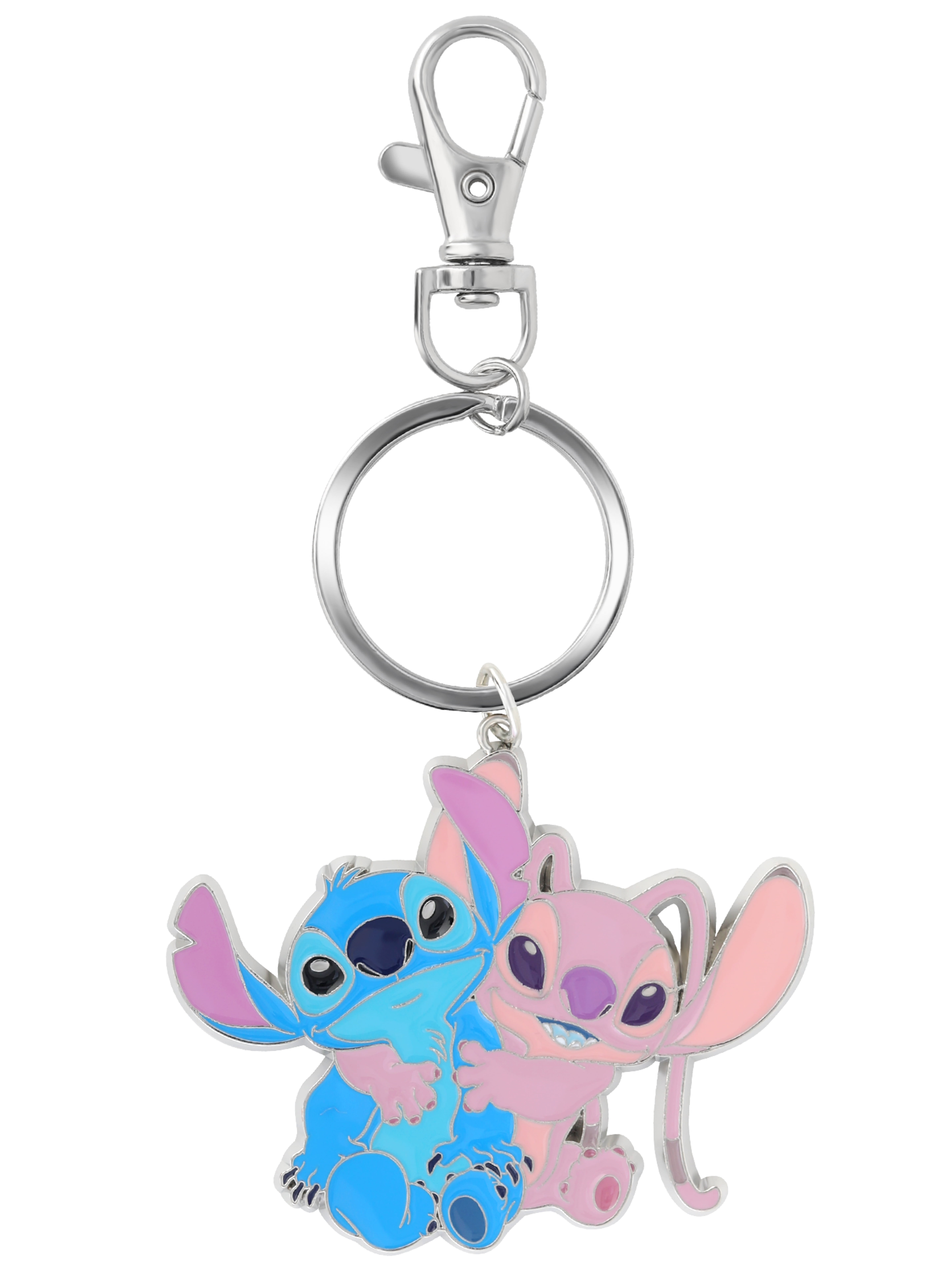Disney Girl's Stitch and Angel Keychain Charm - Walmart.com