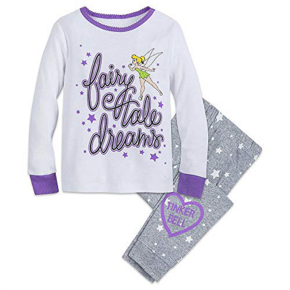Disney Girl's Tinkerbell Fairy Tale Dreams PJ Floral Pajama Set, Size 4 ...