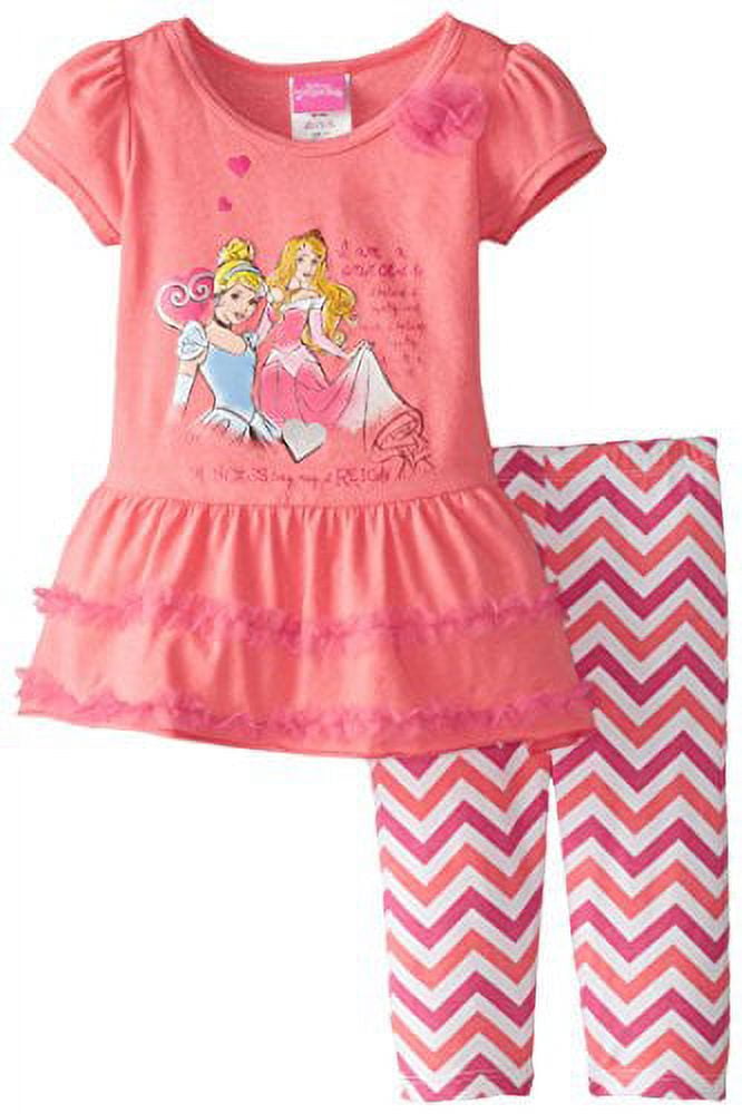 Disney Girls' 2 Piece Princess Legging Set, Red, 4T - Walmart.com