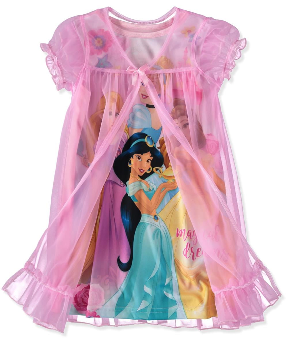 Disney Girls 2T-4T Princess Night Gown (Pink 2T) - Walmart.com