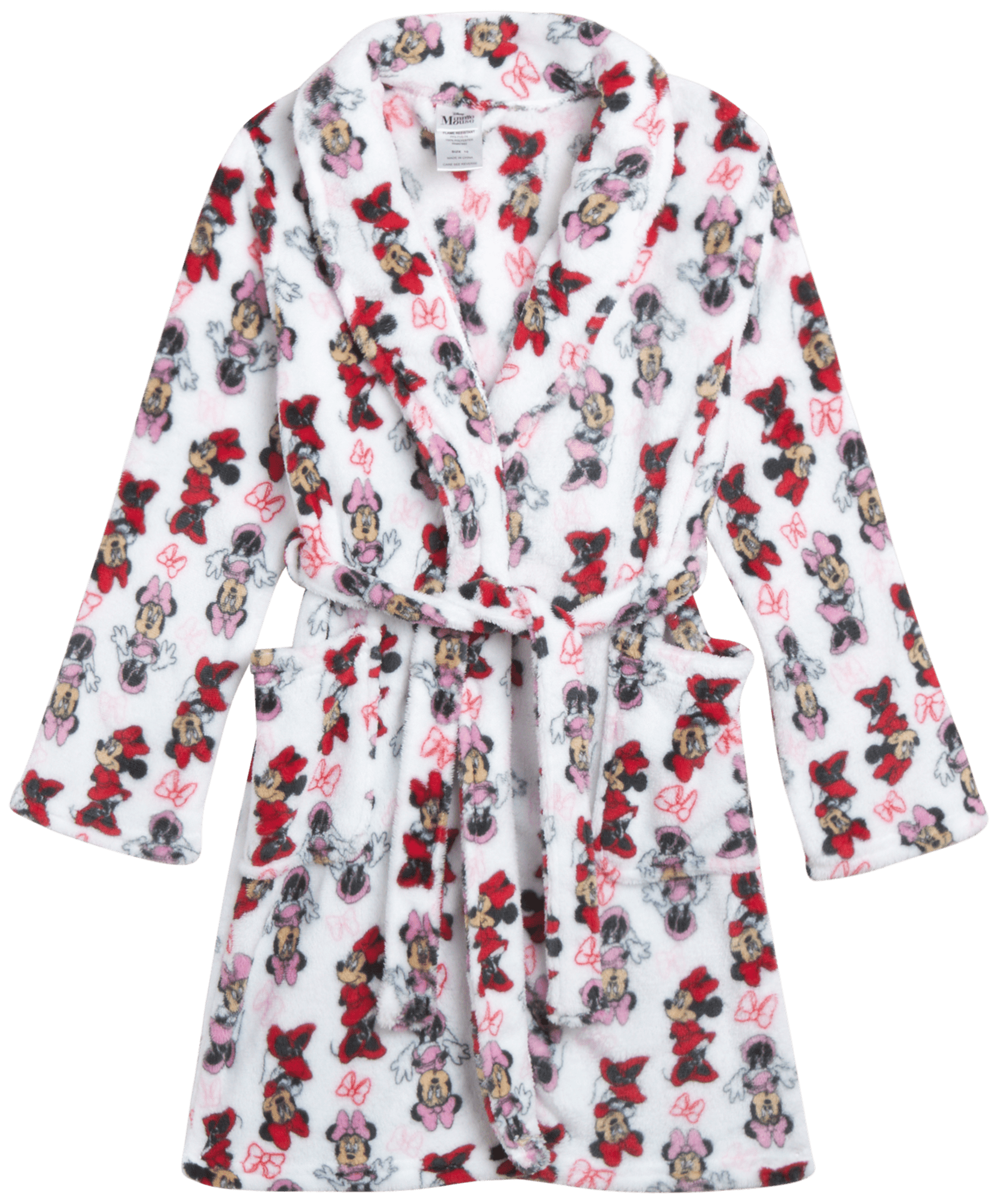 Disney Girls' Plush Fleece Robe: Minnie Mouse, Princess, Lilo & Stitch ...